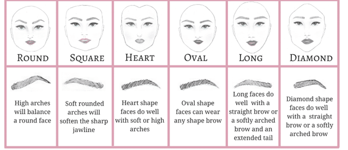 Eyebrow Shapes - The Beauty Training School